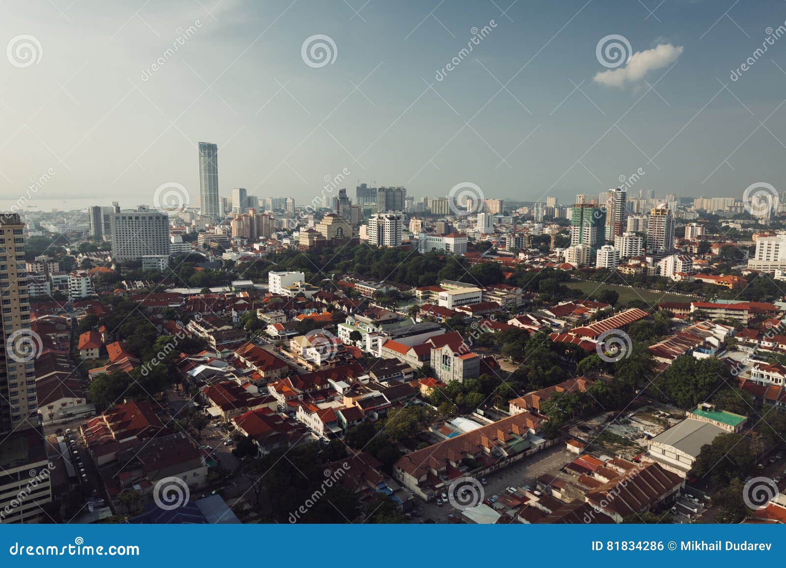 City of Penang editorial photo. Image of buildings, overcast - 81834286