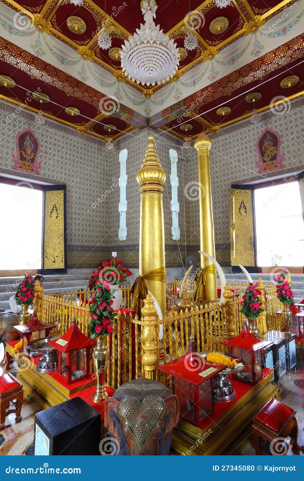 The City Pillar Shrine of Bangkok Stock Photo - Image of shrine, luxury ...