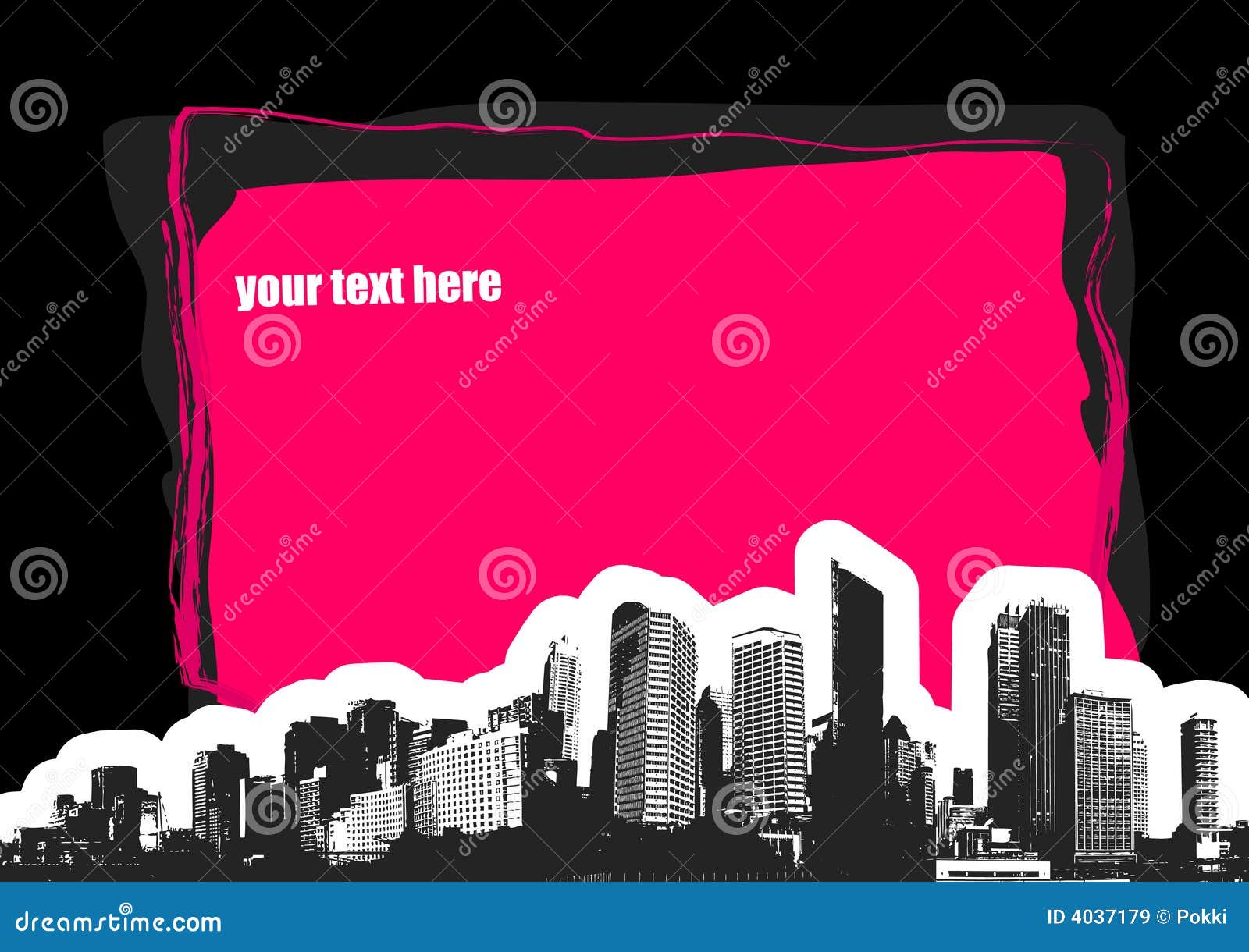 City with Place for Text. Vect Stock Vector - Illustration of business ...