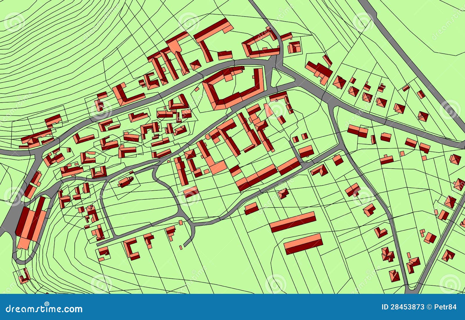 City plan stock illustration. Illustration of modern - 28453873