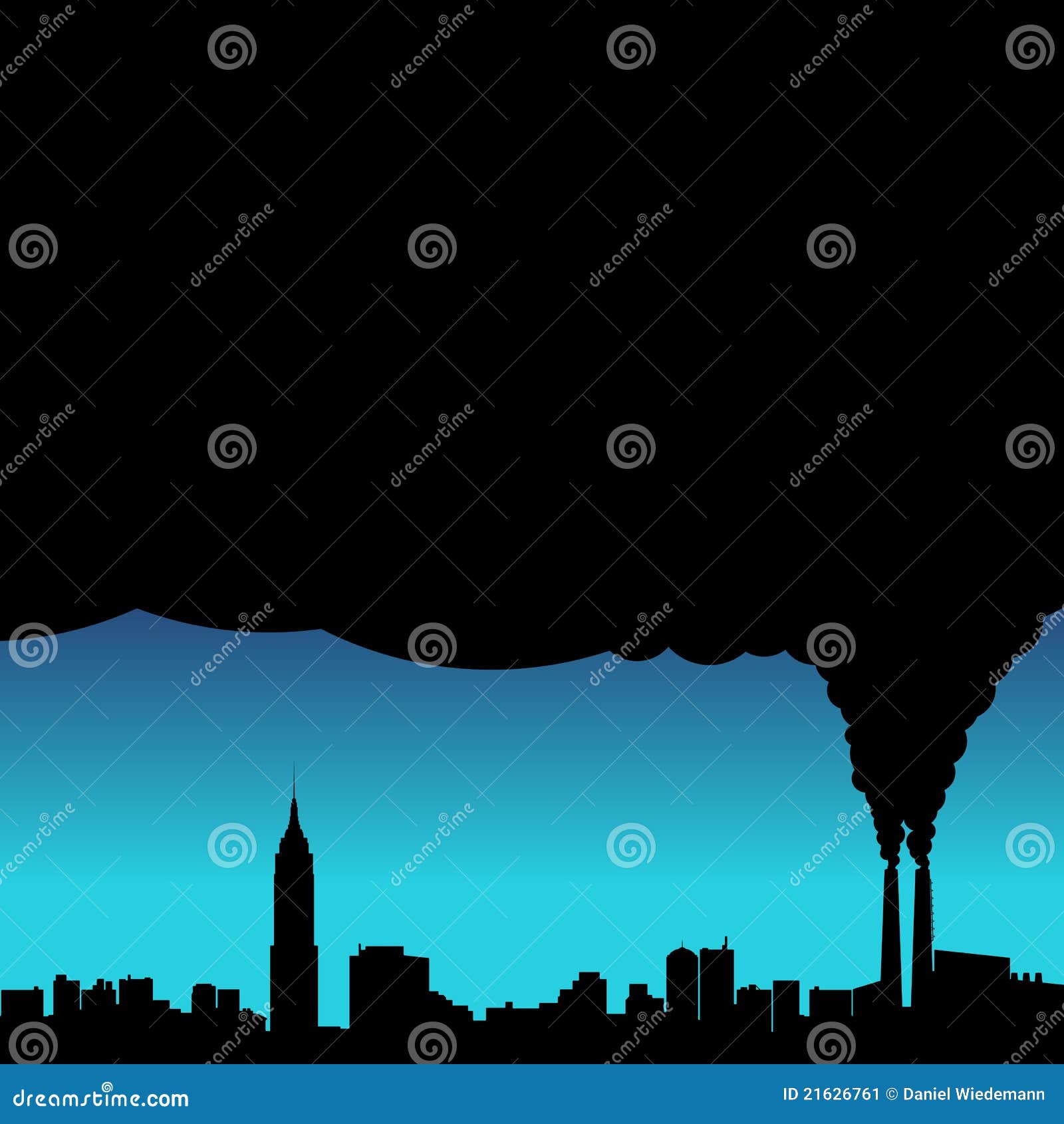 City Pollution Vector stock vector. Illustration of smog - 21626761