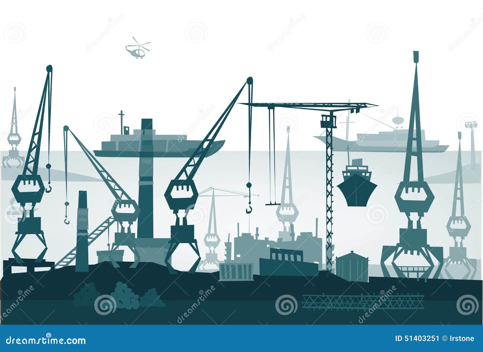 City port illustration stock illustration. Illustration of environment ...