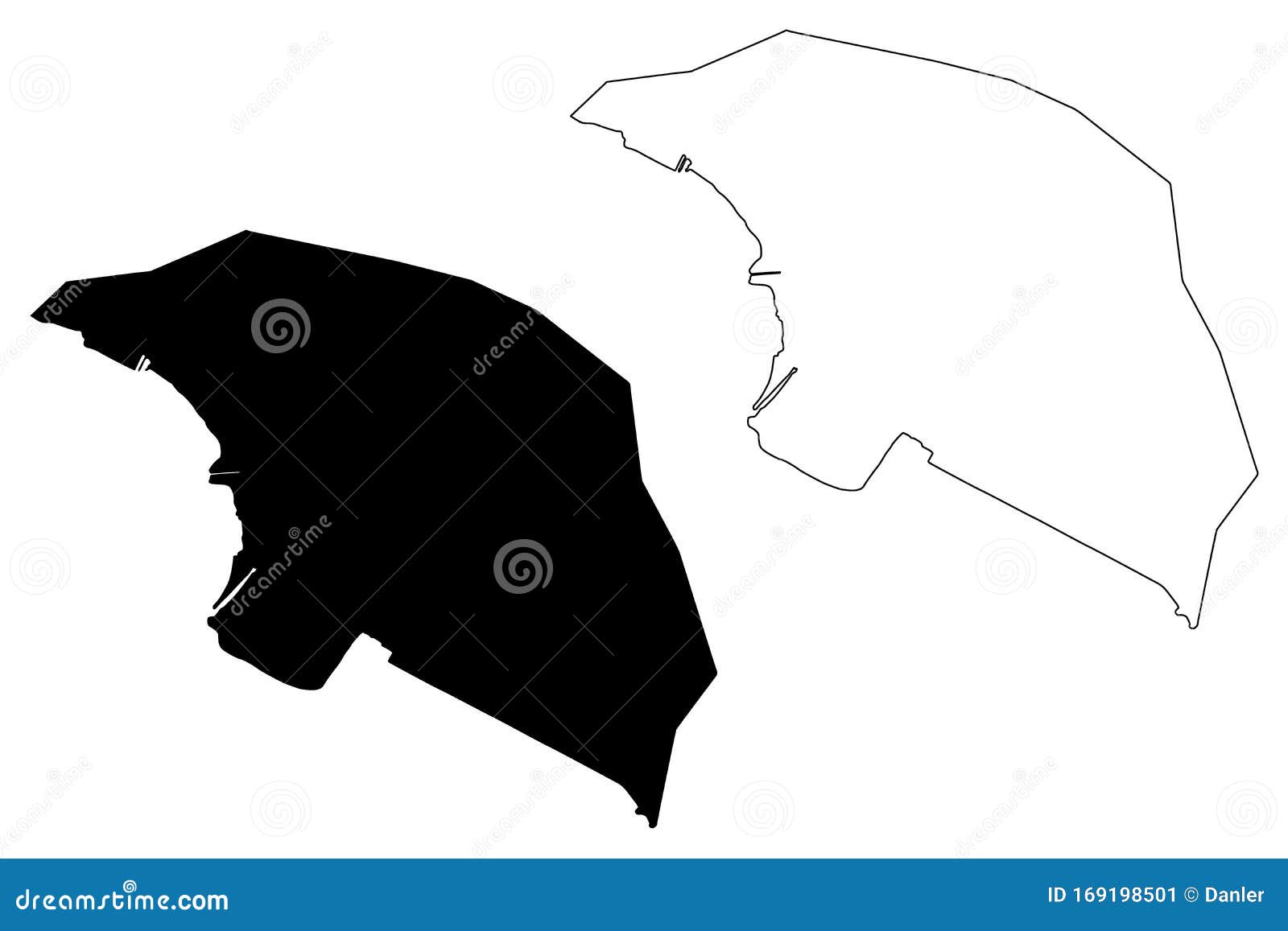 Port Of Spain City Republic Of Trinidad And Tobago, Island Map Vector ... Port Of Spain City Republic Of Trinidad And Tobago, Island Map Vector ...