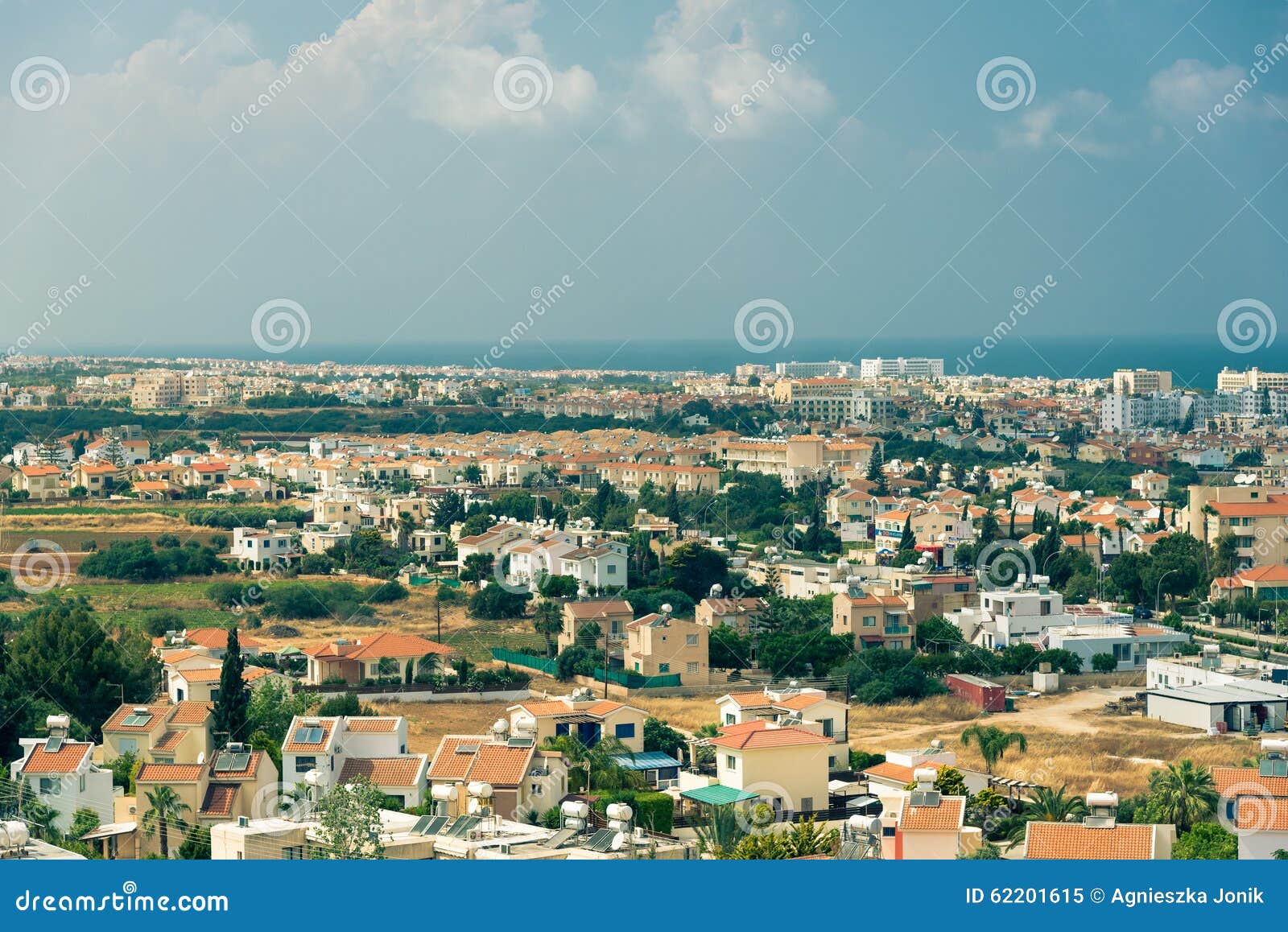 City of Protaras, Cyprus stock image. Image of skyline - 62201615
