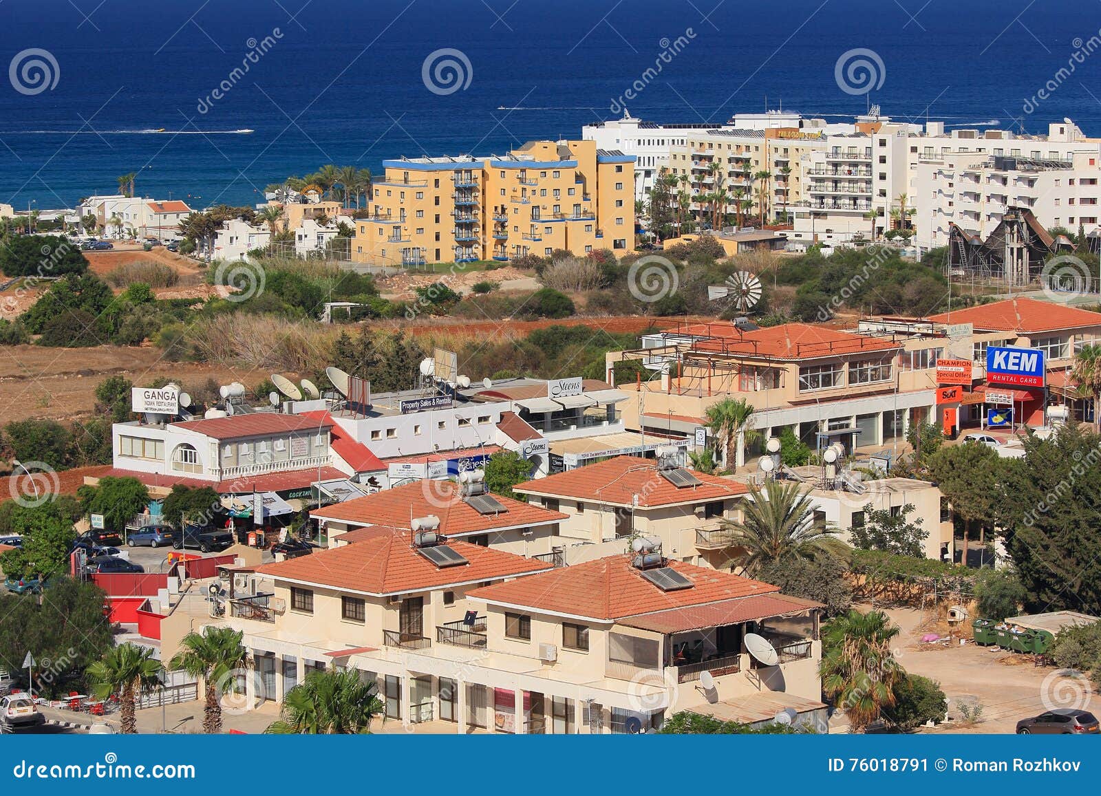 City of Protaras, Famagusta District, Cyprus. Editorial Photo - Image ...