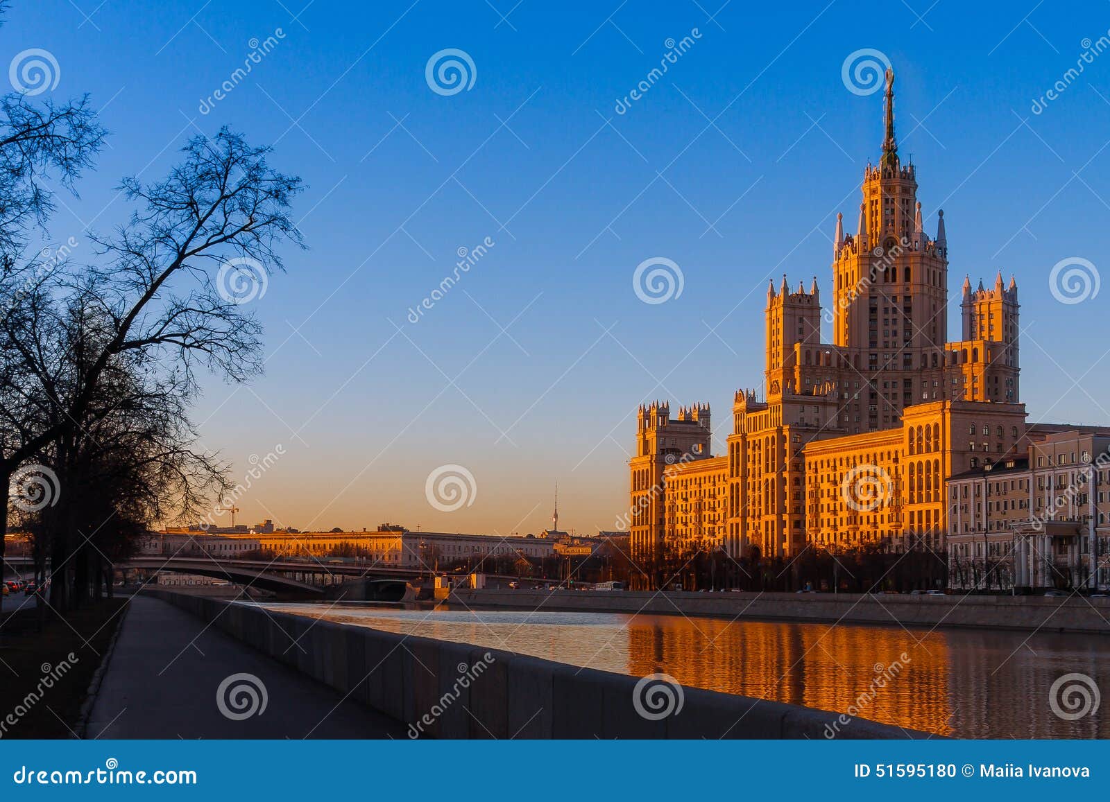 City quay at night stock photo. Image of skyline, architecture - 51595180