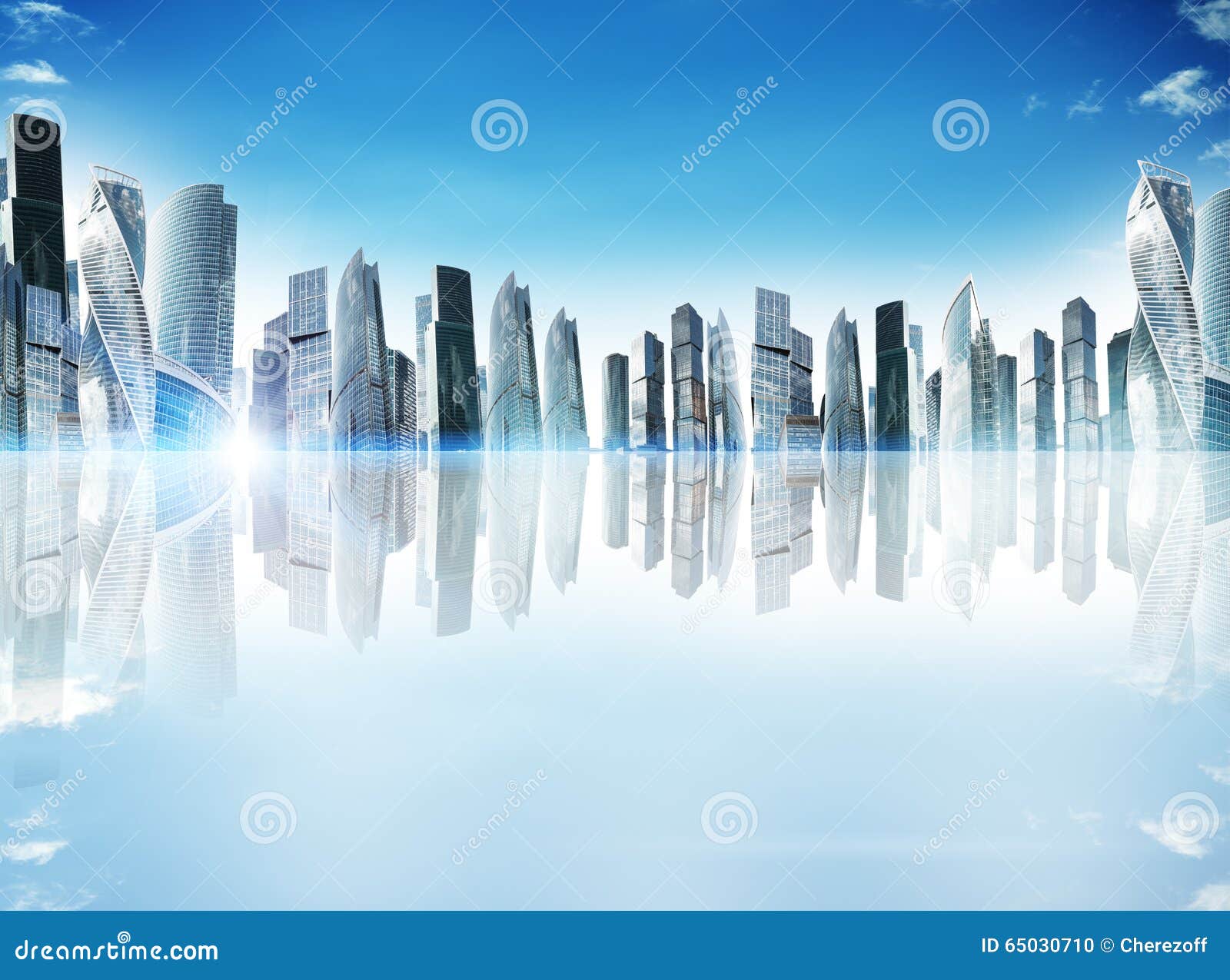 City with reflection stock photo. Image of spotlight - 65030710