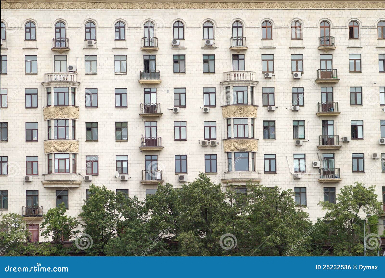City Residential Building Facade Stock Photo - Image of outdoors ...