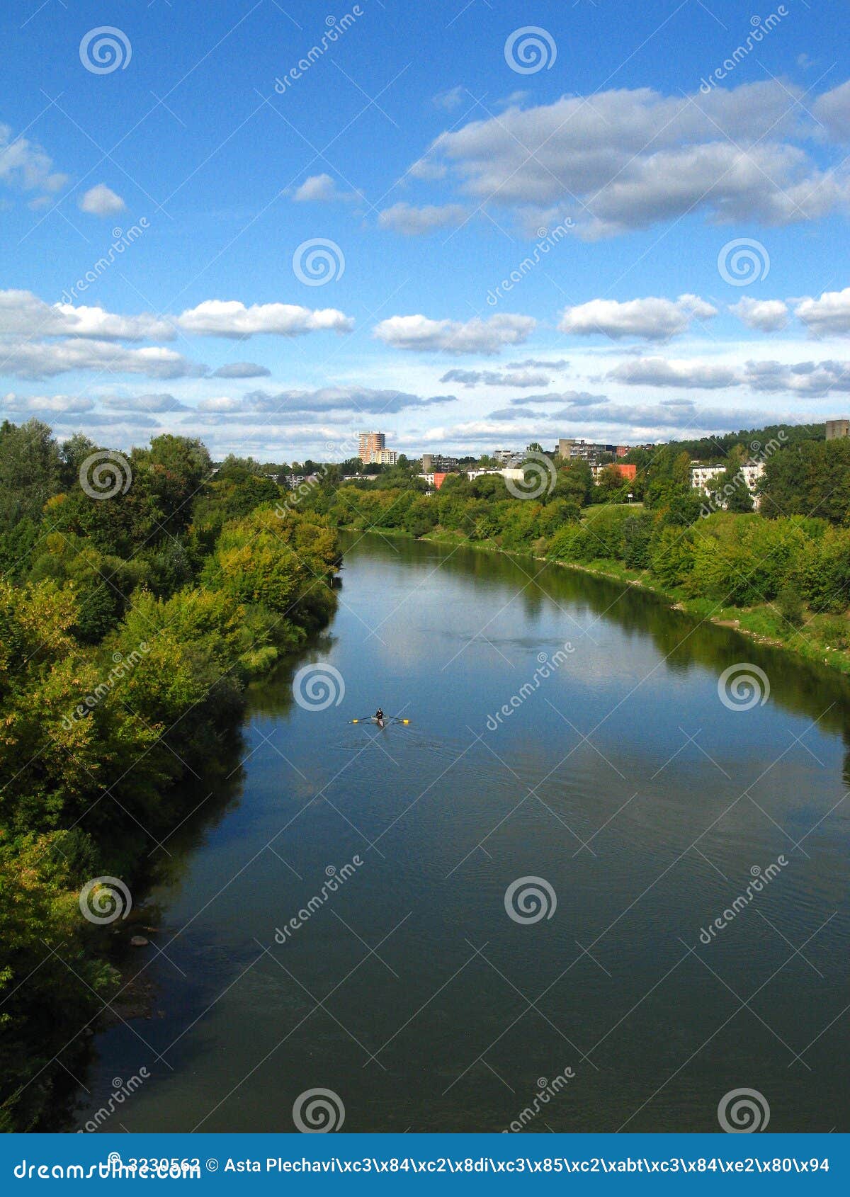 City and river stock photo. Image of horizon, city, summer - 3230562