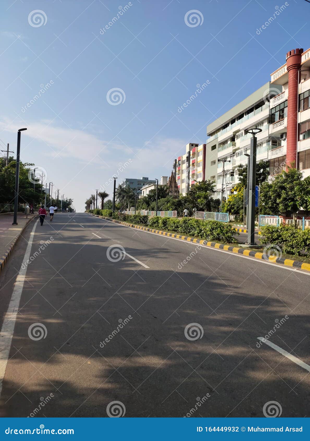 City Road Along with Building and Green Trees Editorial Photography ...