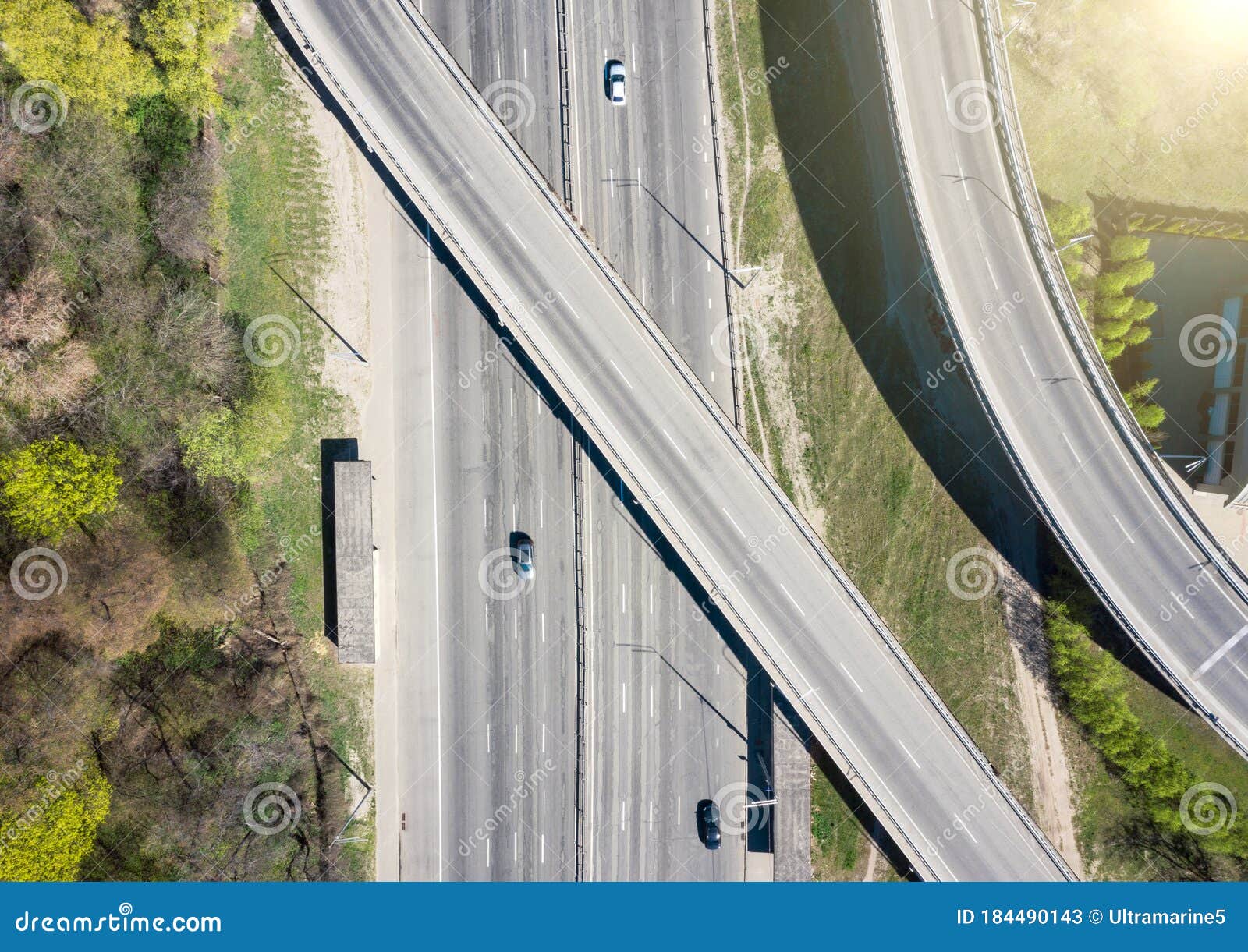 City road and intersection stock image. Image of traffic - 184490143