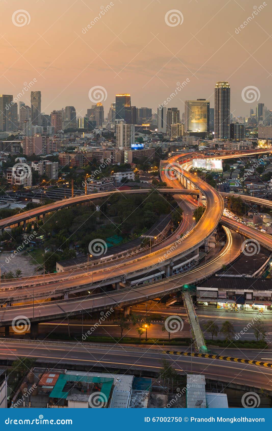 City Road Intersection with Downtown Background Stock Photo - Image of ...