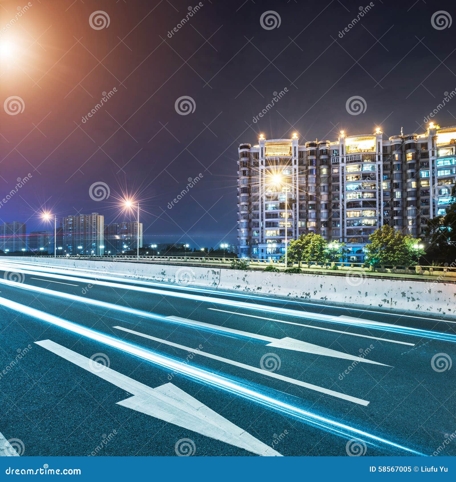 City and road stock image. Image of blur, building, abstract - 58567005
