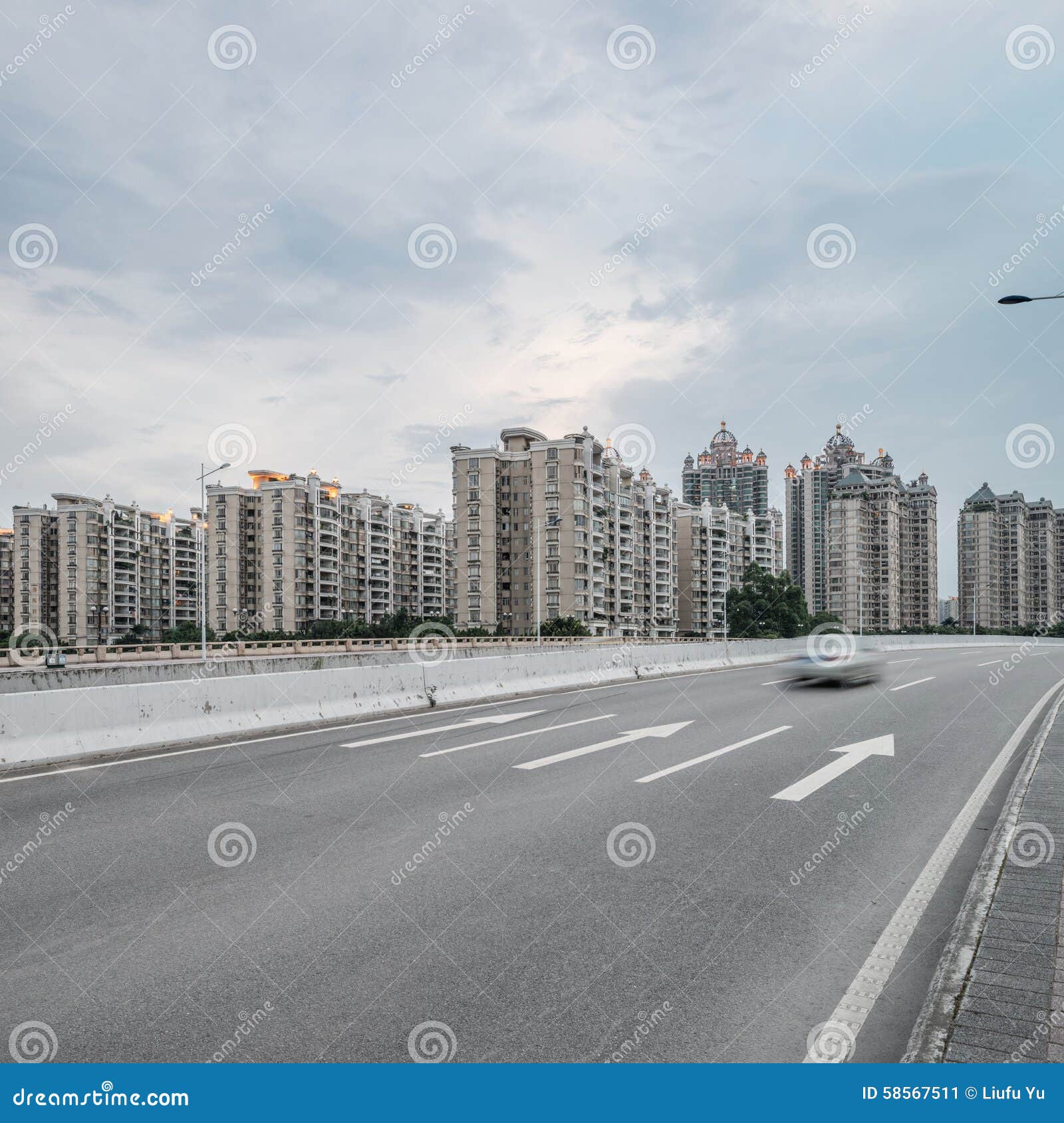City and road stock image. Image of metropolitan, central - 58567511