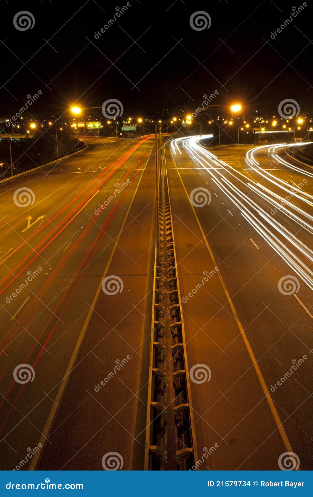 City Road Night stock photo. Image of movement, lights - 21579734