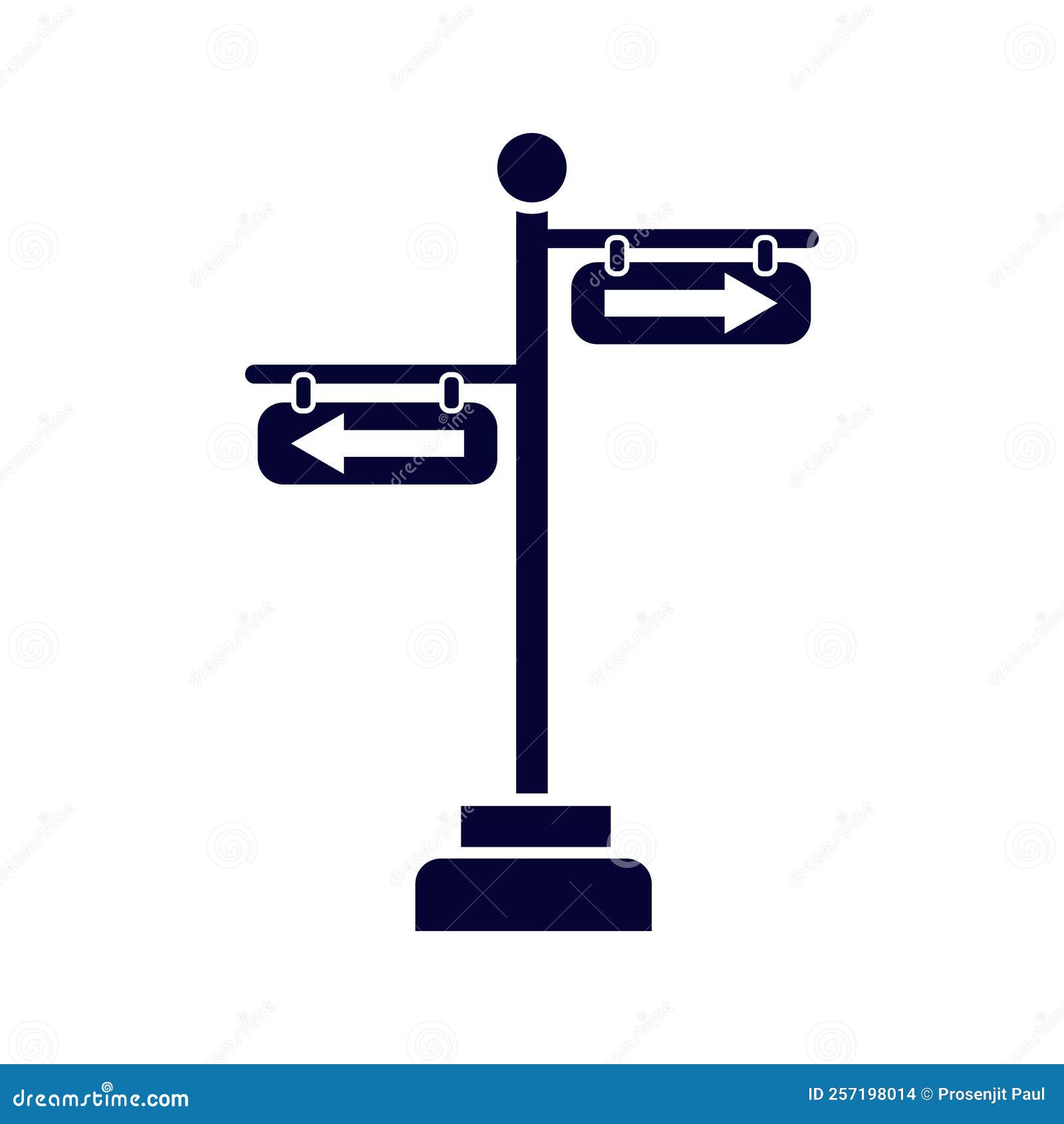 City road sign arrow icon stock vector. Illustration of sign - 257198014