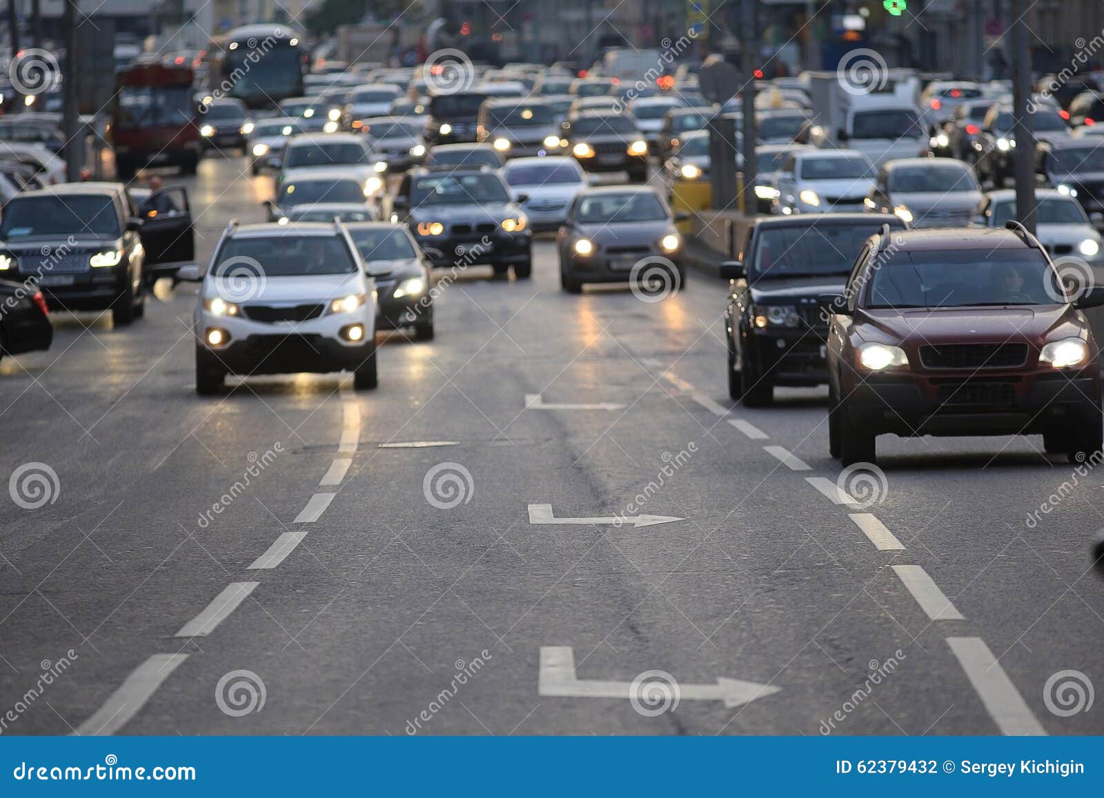 City road with vehicles stock photo. Image of downtown - 62379432
