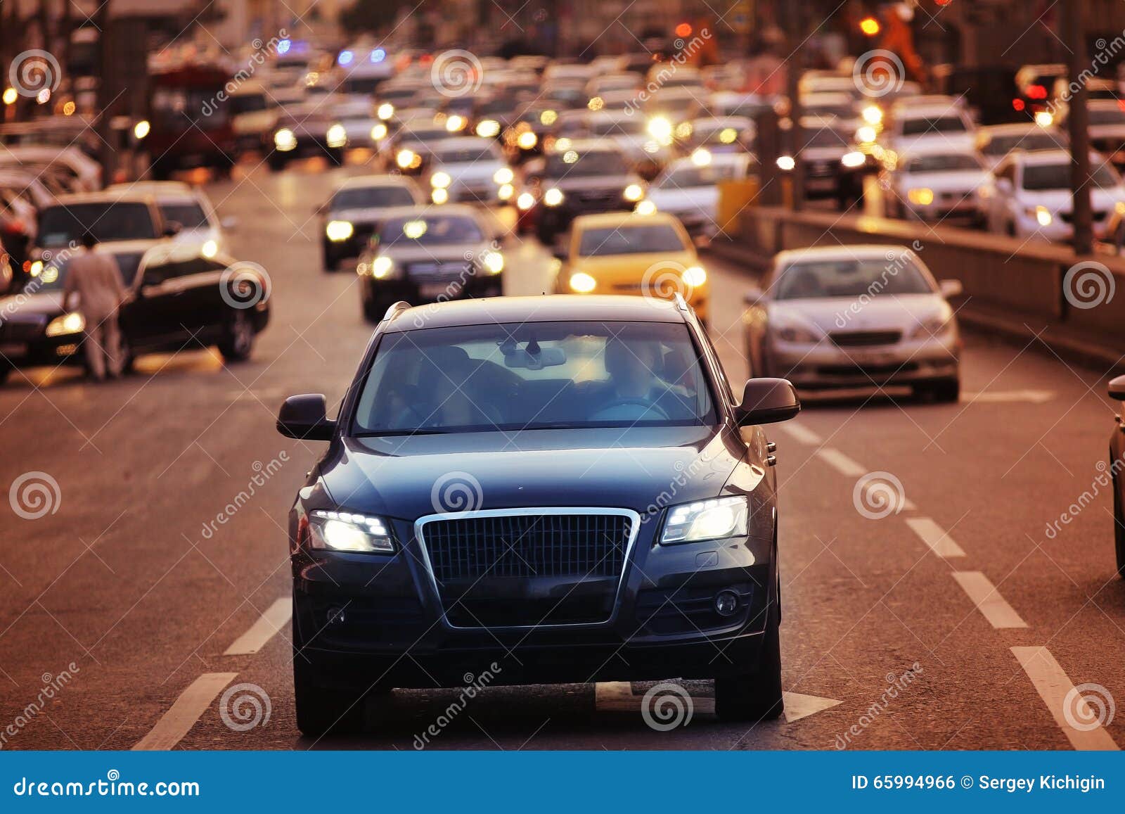 City road with vehicles stock photo. Image of highway - 65994966