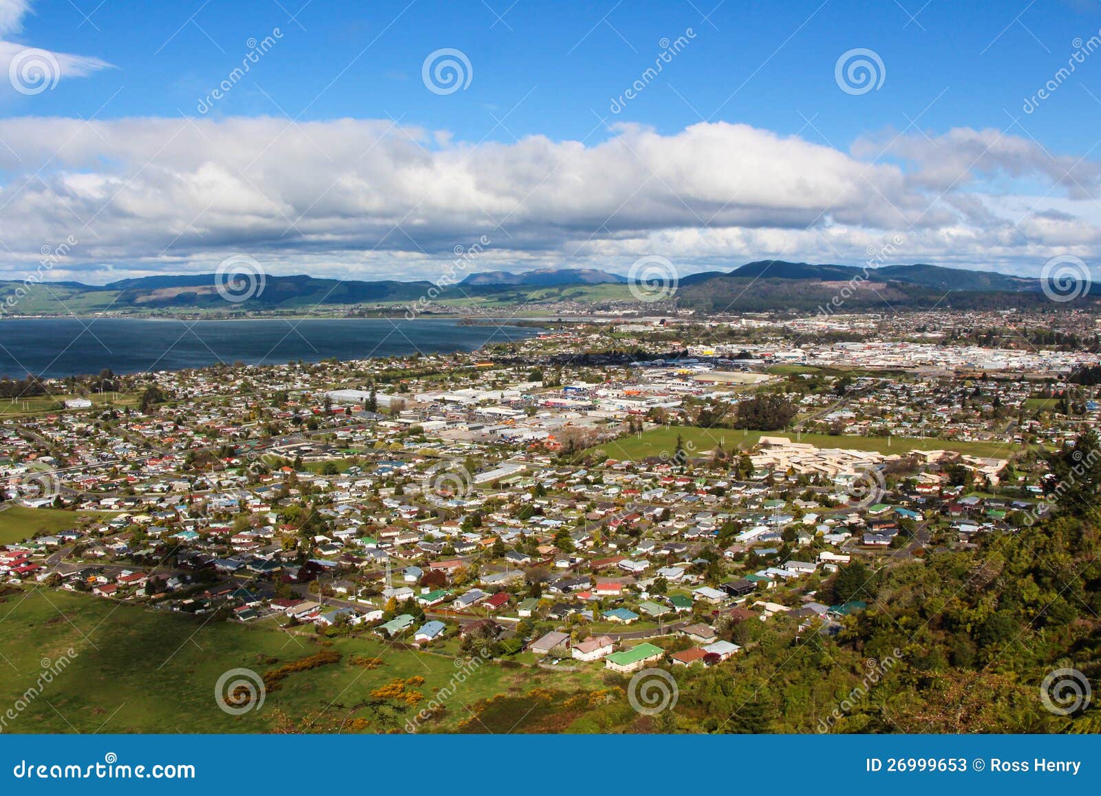 City of Rotorua stock image. Image of view, city, rotoura - 26999653