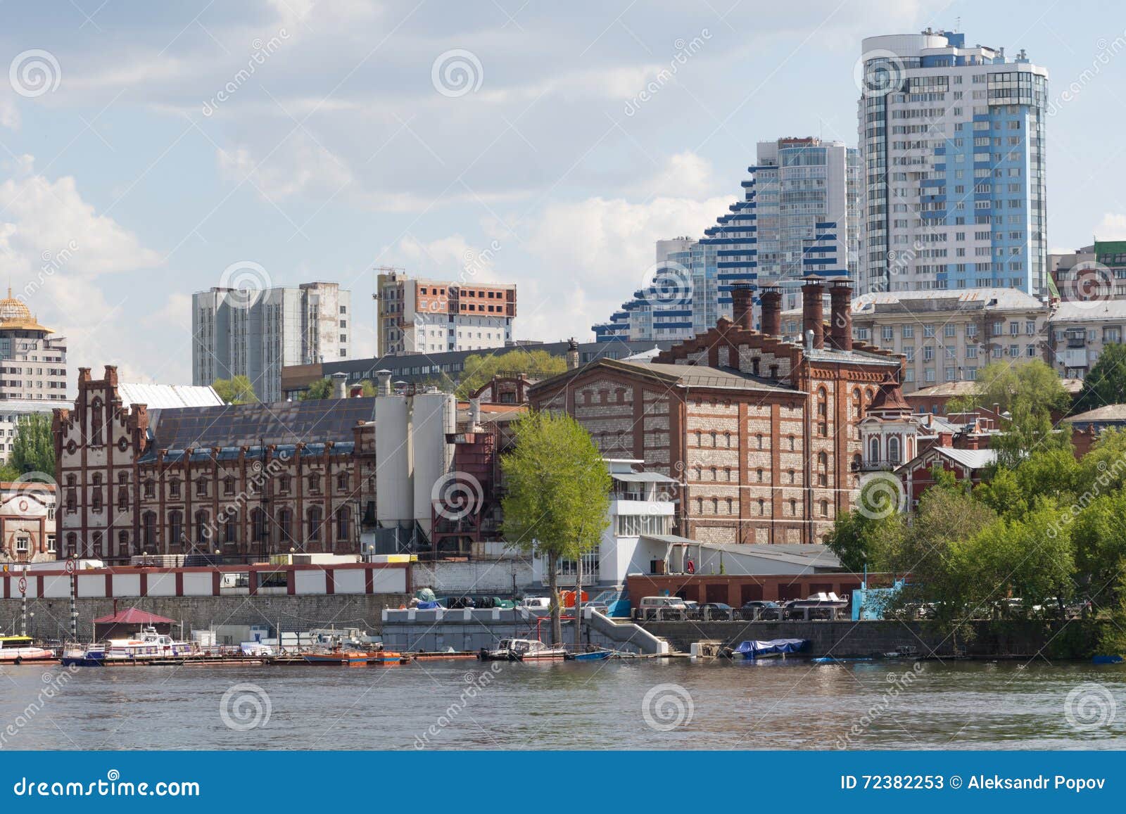 City of Samara with the Volga River Stock Image - Image of volga, river ...