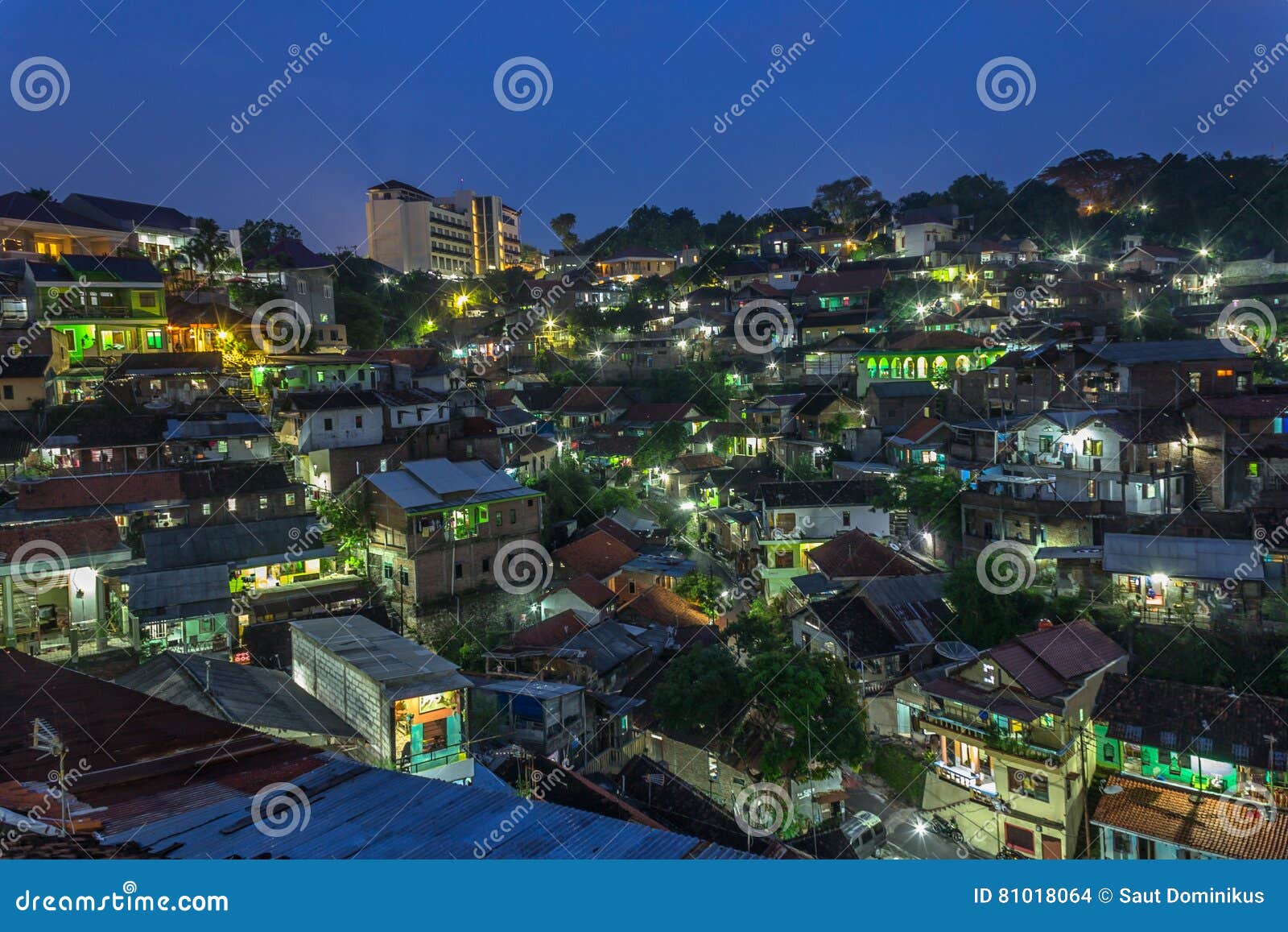 City Scape Semarang City Central Java Stock Photo - Image of scape ...