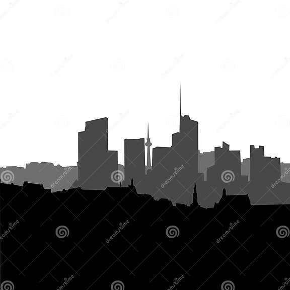 CITY SCAPE VECTOR BACKGROUND Stock Vector - Illustration of gradient ...