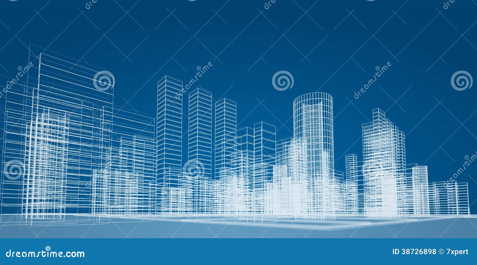 City scene stock illustration. Illustration of real, buildings - 38726898