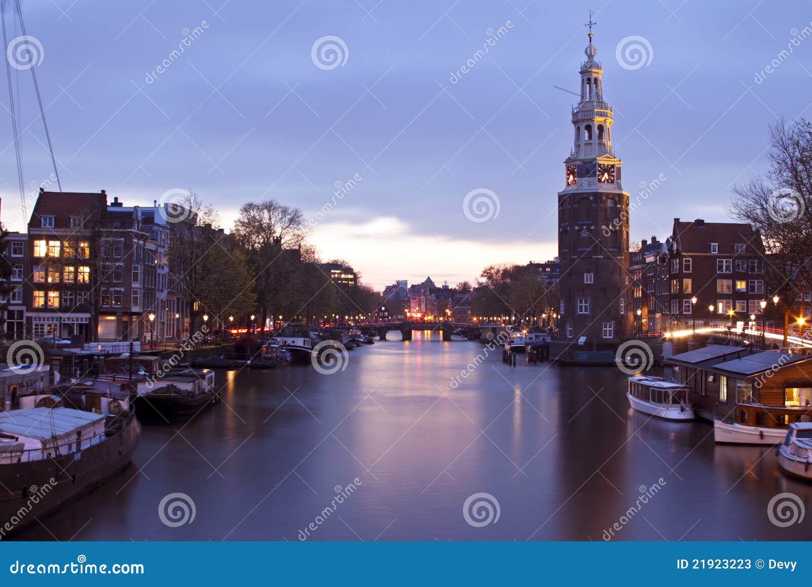 City Scenic in Amsterdam the Netherlands Stock Image - Image of bridge ...