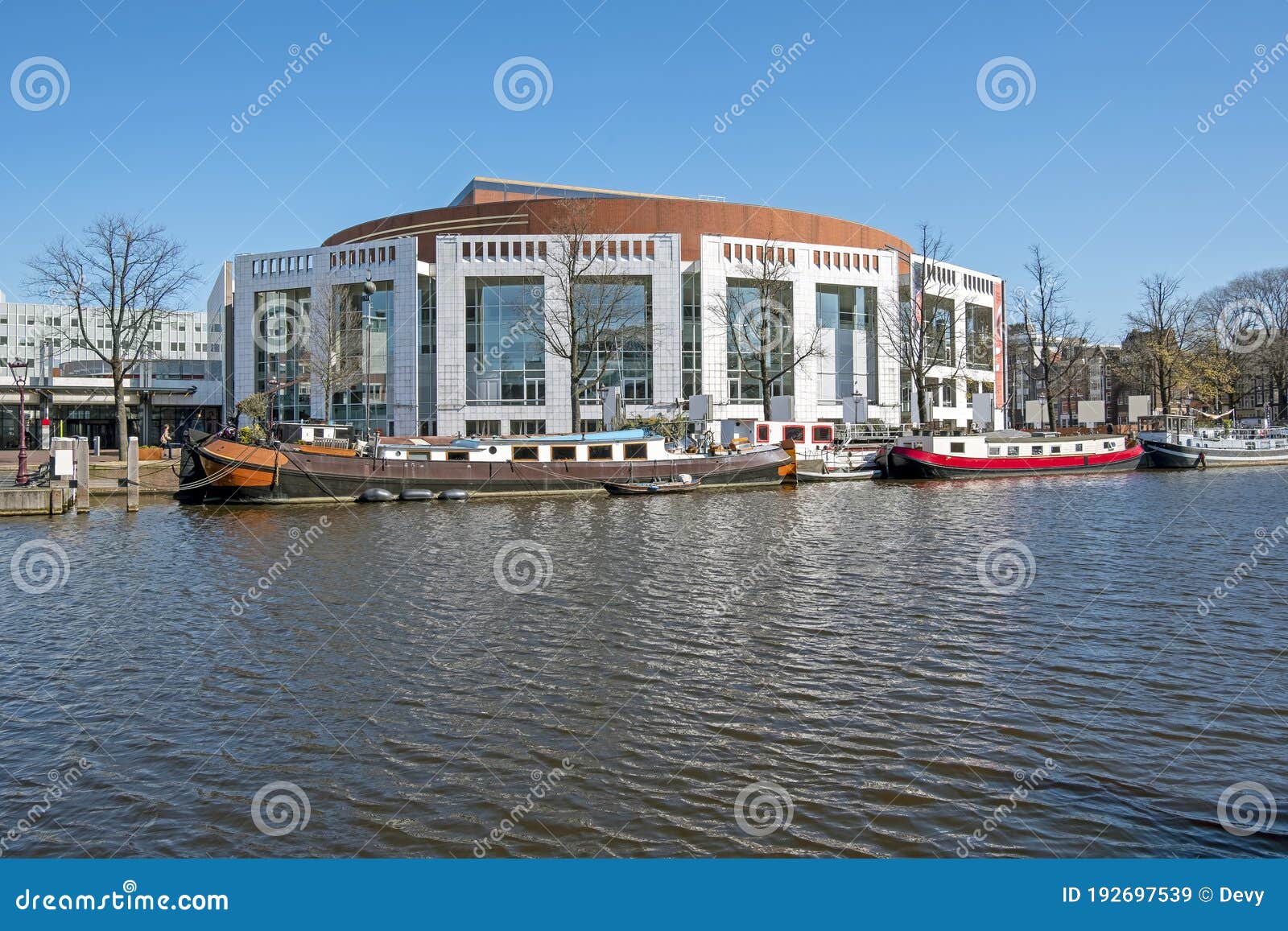 City Scenic from Amsterdam with the Stopera in the Netherlands Stock ...