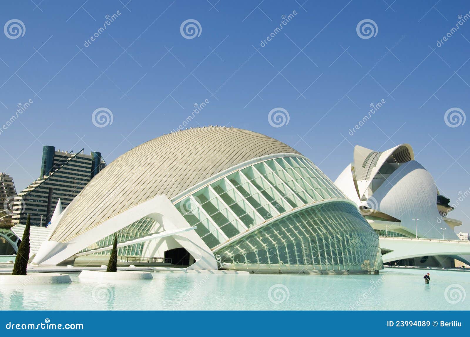 City of science and arts editorial stock image. Image of futuristic ...