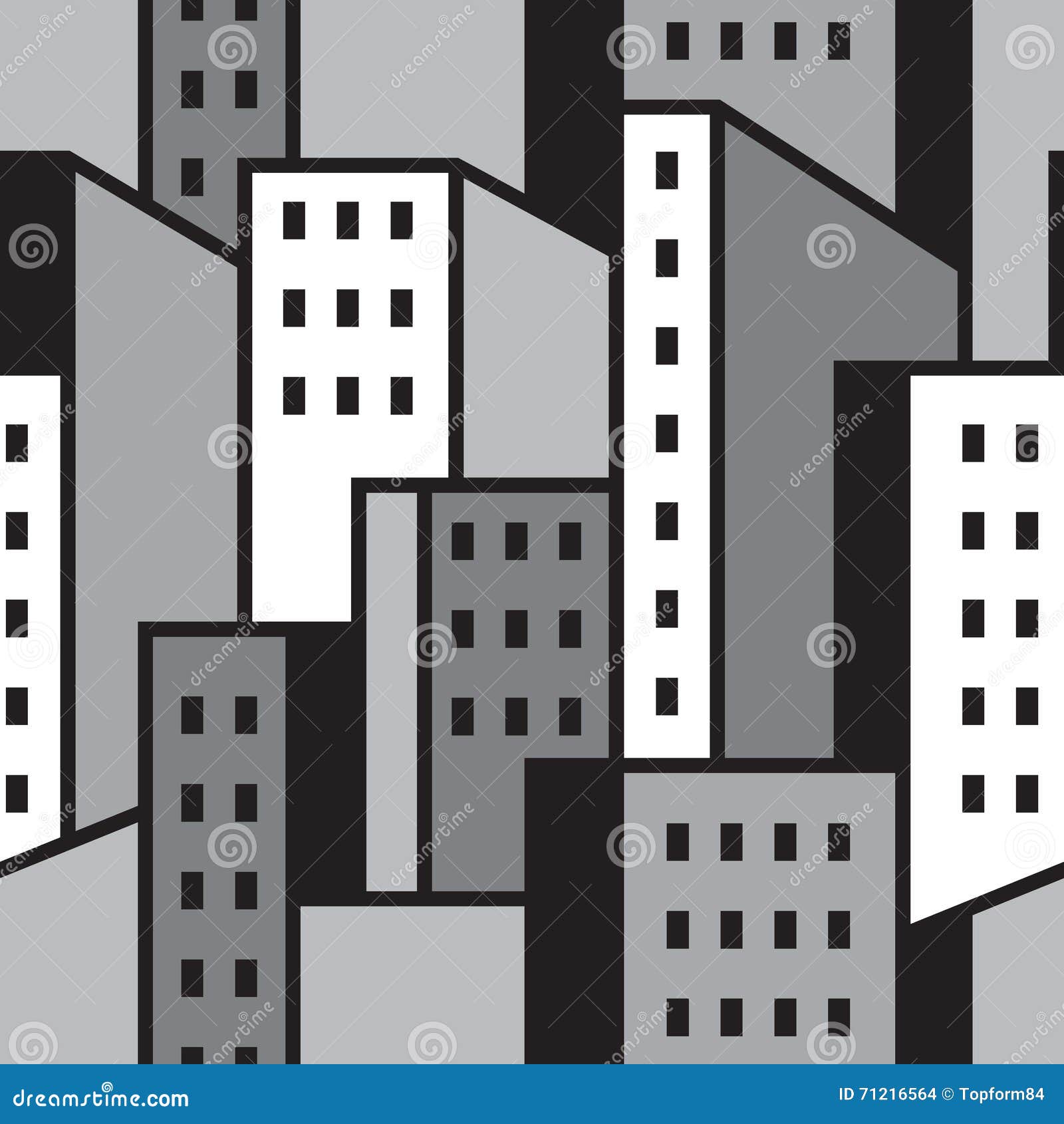 City seamless background stock vector. Illustration of square - 71216564