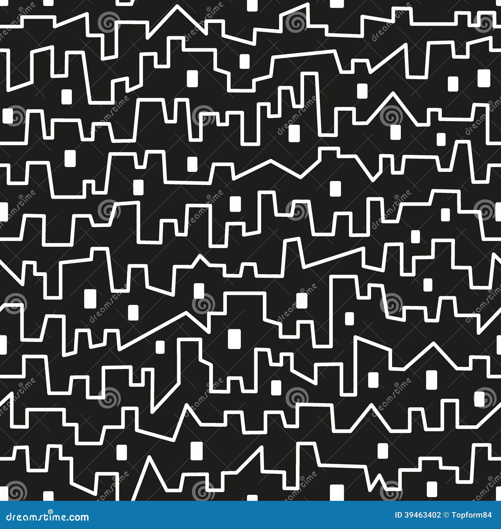 City - Seamless Vector Pattern Stock Vector - Illustration of ...
