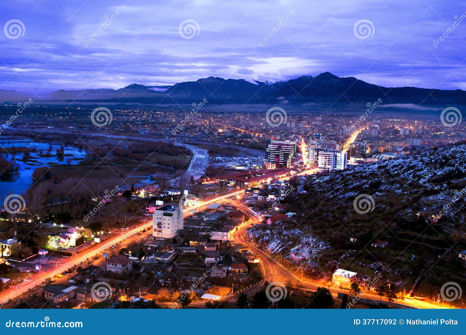 City of Shkodra stock photo. Image of shkodra, traffic - 37717092