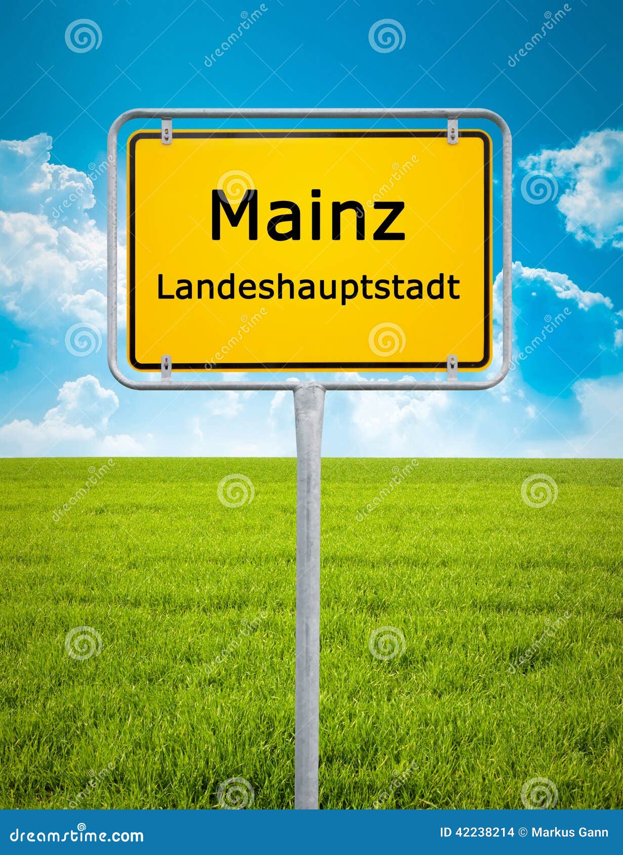 City sign of Mainz stock photo. Image of european, cleaning - 42238214