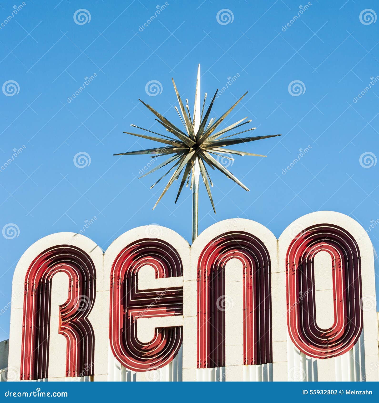 City sign of Reno stock photo. Image of tourism, structure - 55932802