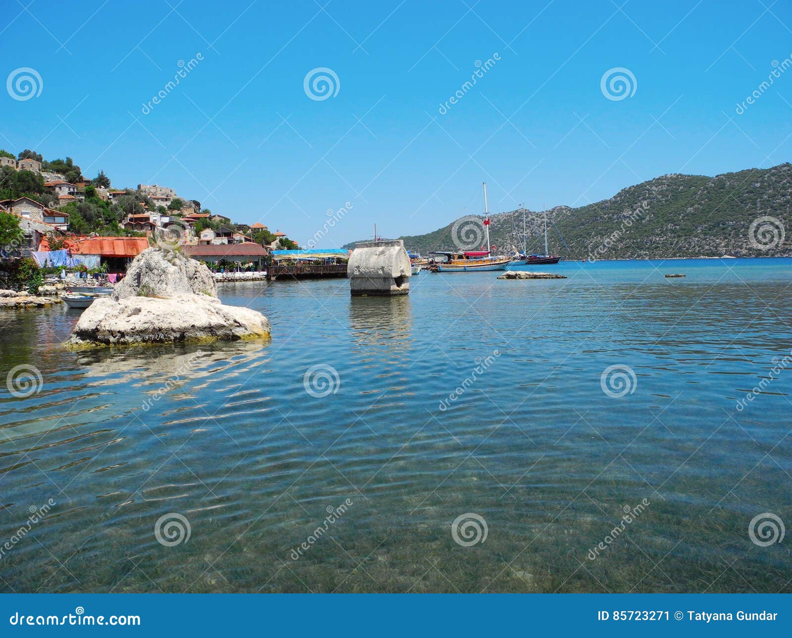 The City of Simena, Turkey. Stock Image - Image of dolichiste ...