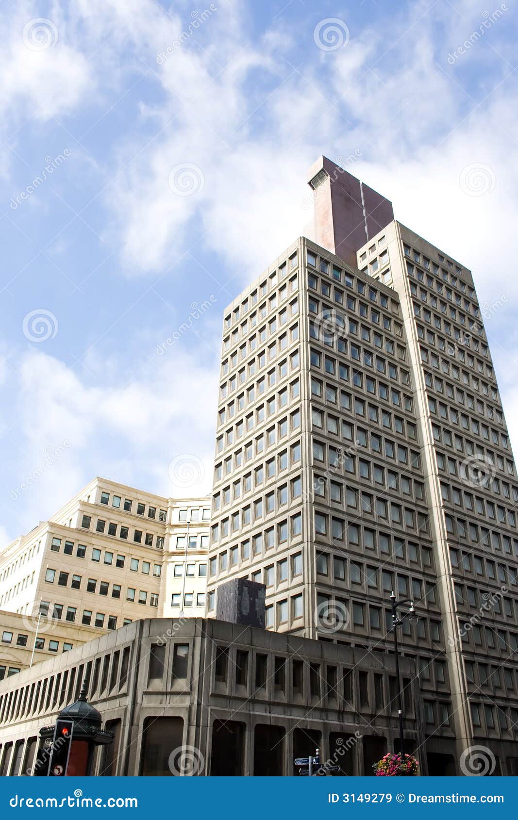 City sky rise stock image. Image of glass, modern, white - 3149279