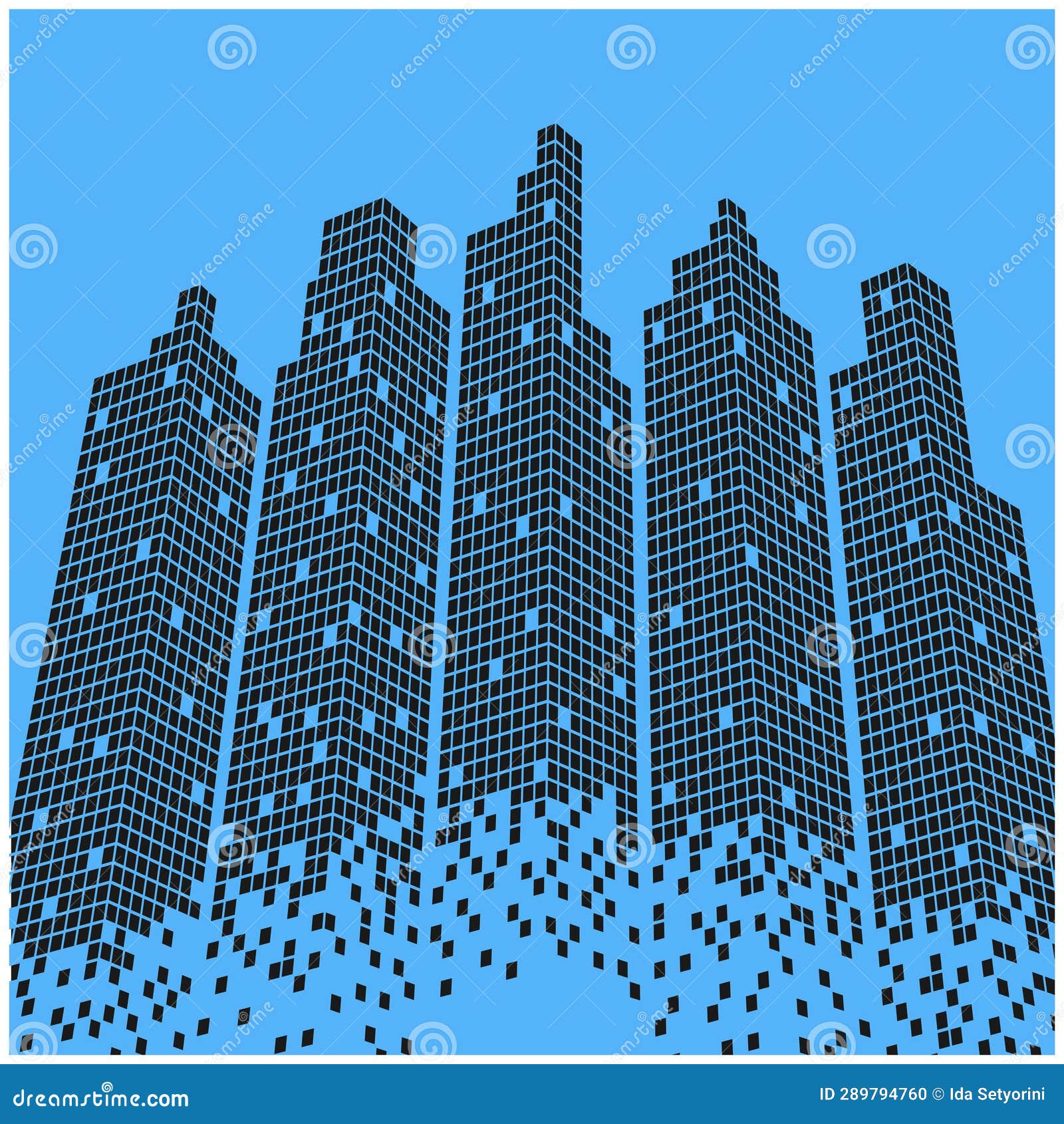 City Skyline Animated Trailer Background Stock Illustration ...
