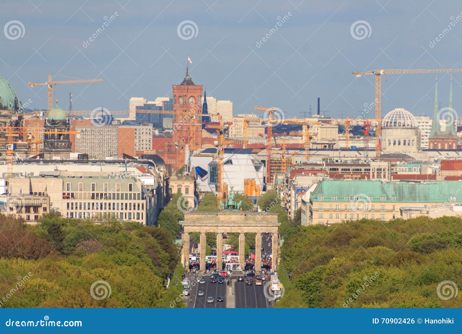 City Skyline, Berlin, Germany Stock Photo - Image of german, buildings ...