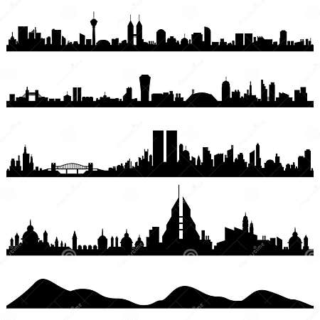 City Skyline Cityscape Vector Stock Vector - Illustration of ...