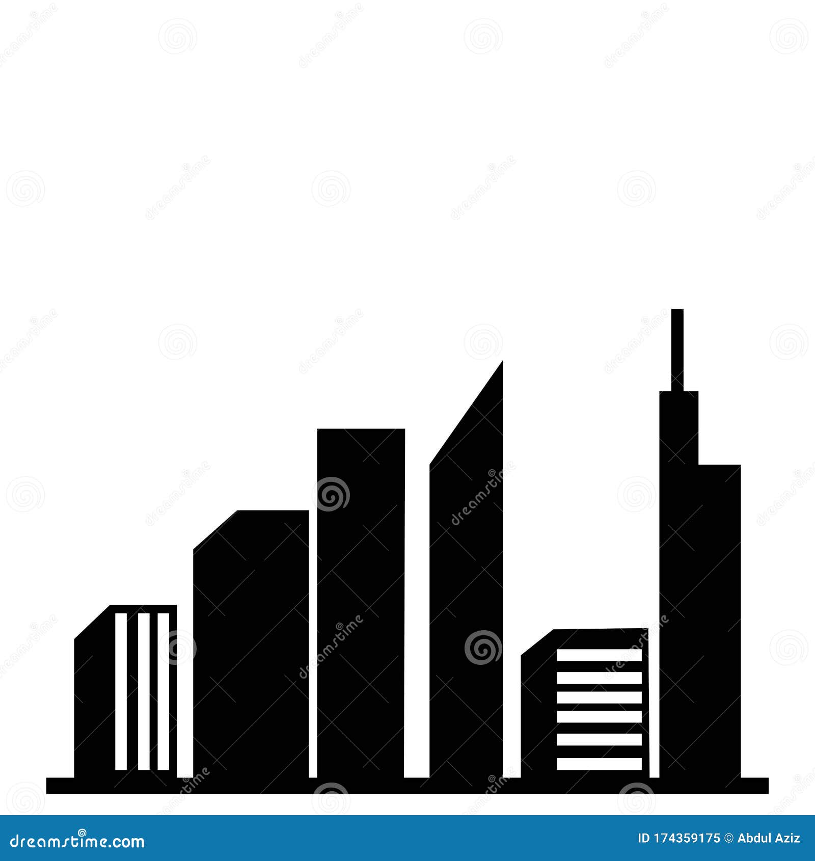 City skyline logo vector stock vector. Illustration of identity - 174359175