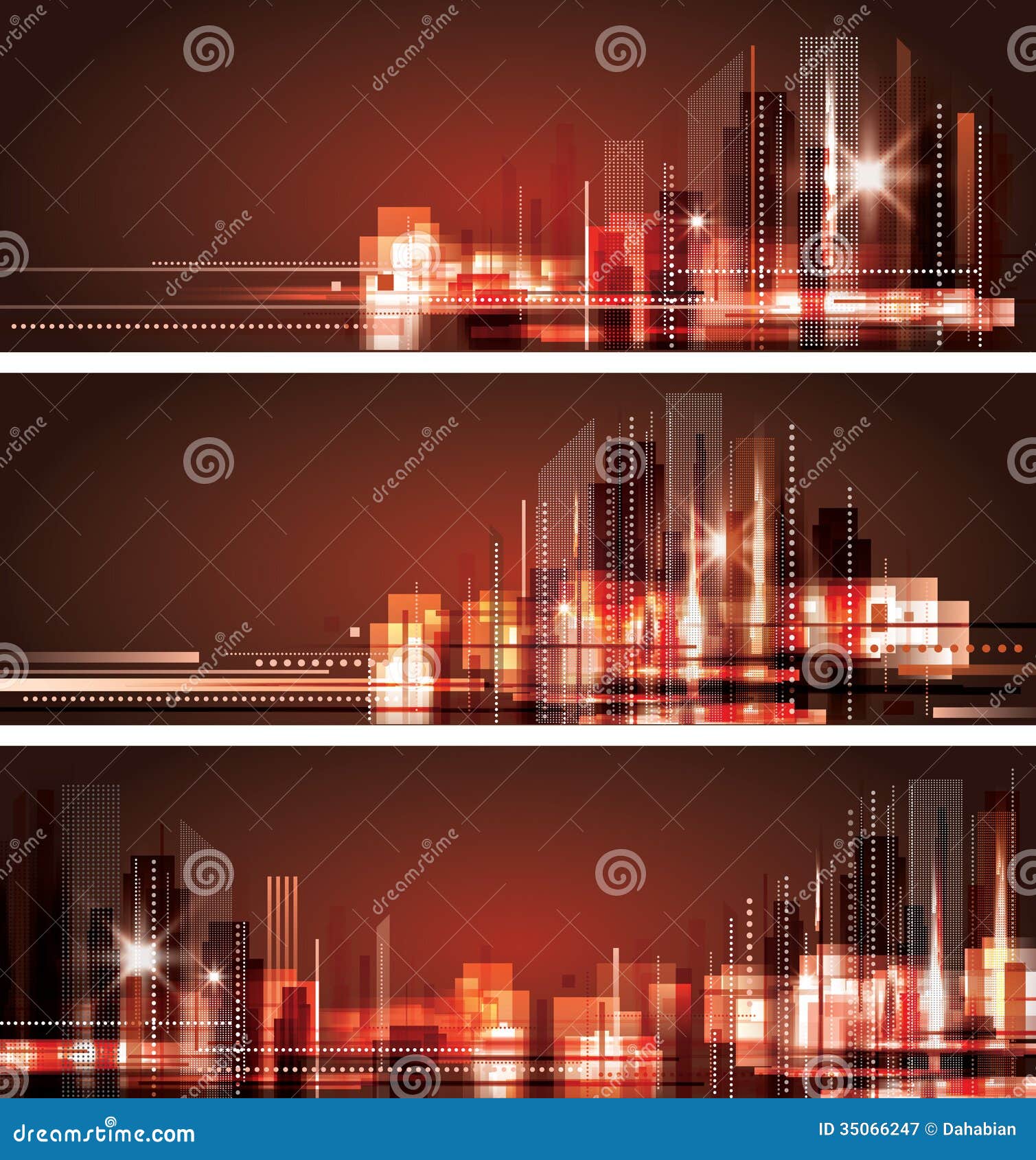 City skyline at night stock vector. Illustration of landscape - 35066247
