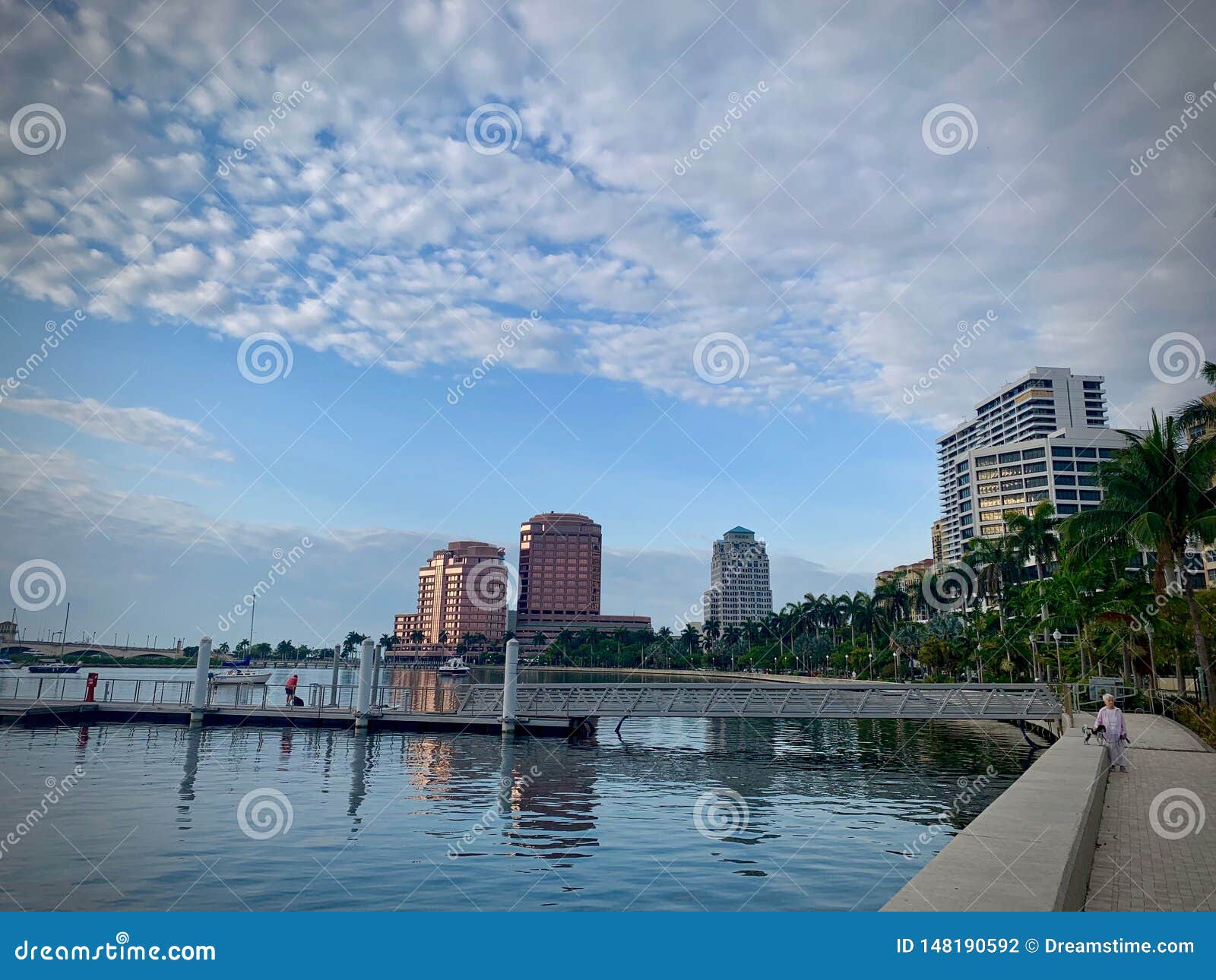 City skyline on waterfront editorial photography. Image of dock - 148190592