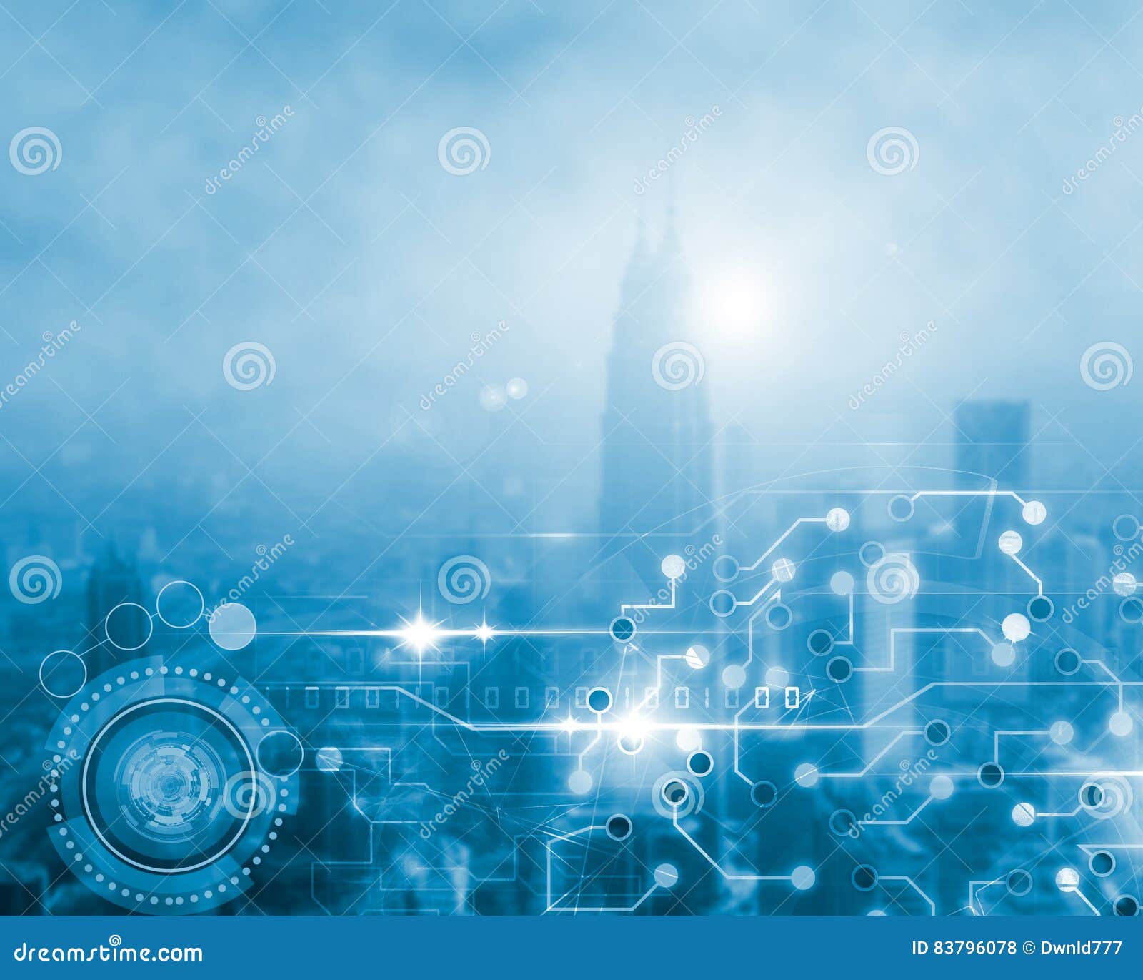 City Skyscrapers Modern Technology Concept Stock Photo - Image of ...