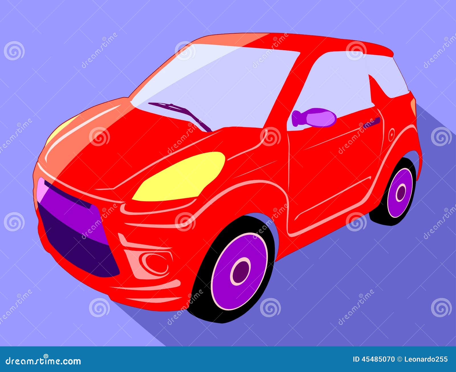 City smart car stock vector. Illustration of isolated - 45485070