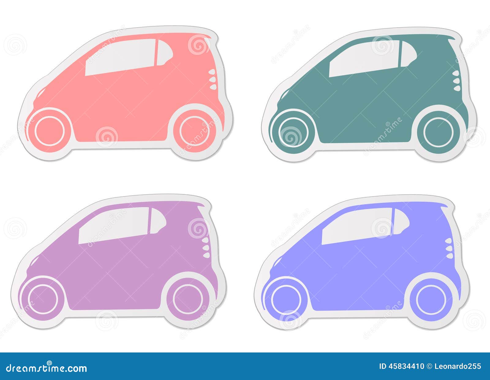City smart car sticker stock vector. Illustration of design - 45834410