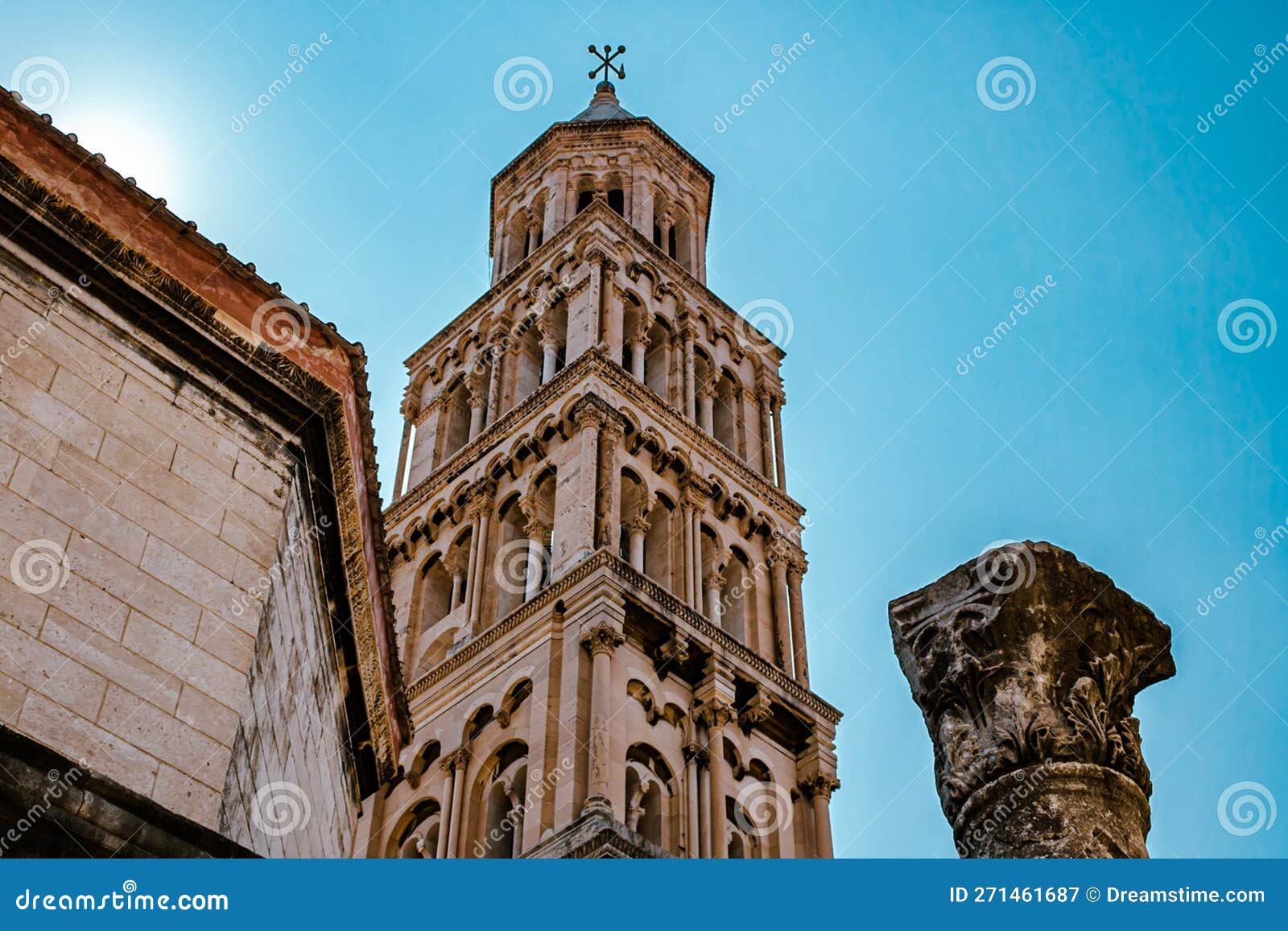 The City of Split on the Beautiful Croatian Coast. Stock Image - Image ...