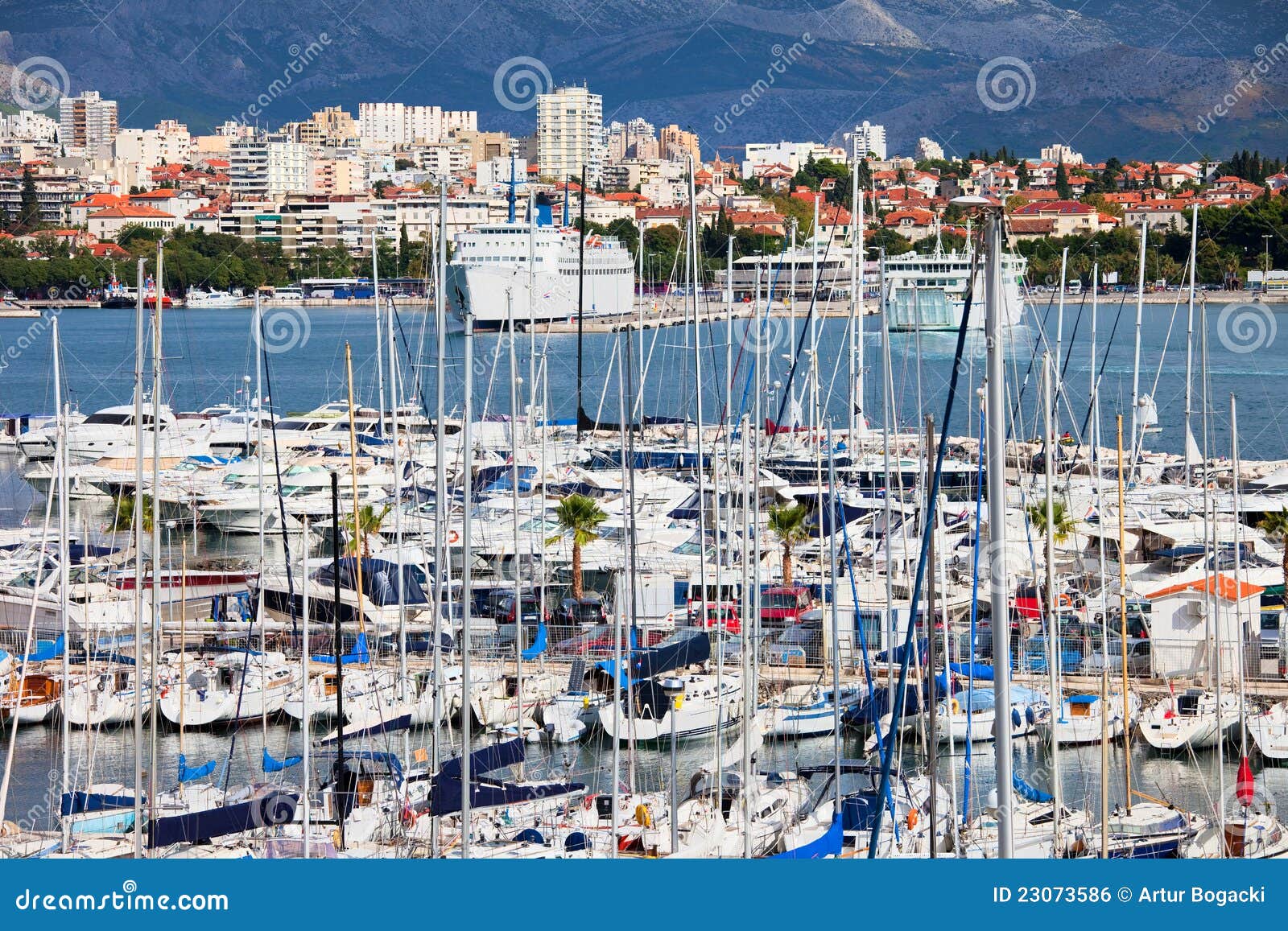 City of Split Harbour stock photo. Image of croatia, hrvatska - 23073586