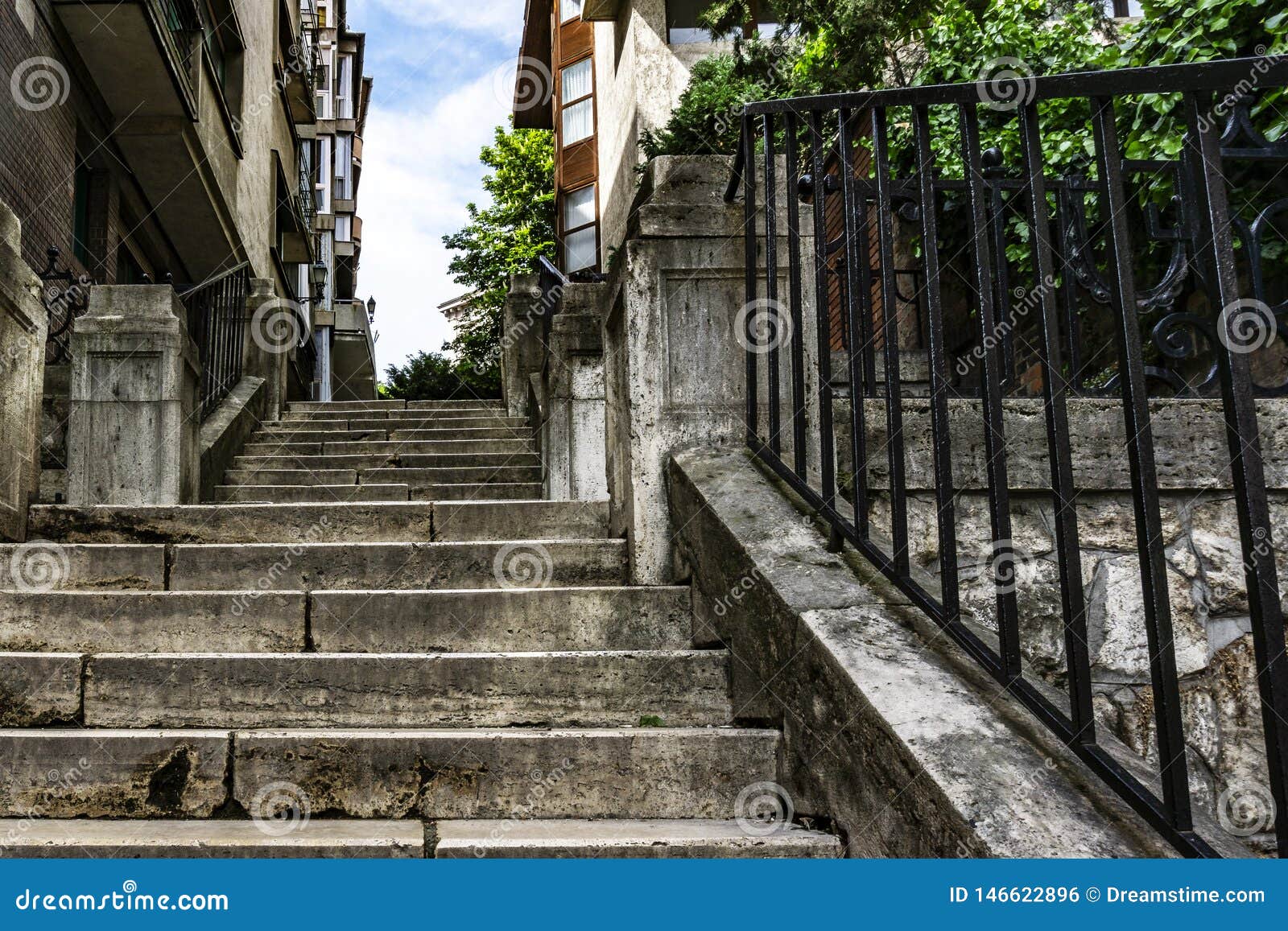 This is a City Staircase from Concrete Stock Photo - Image of summer ...