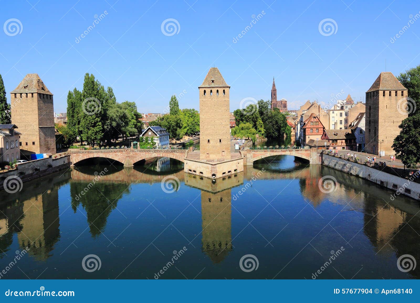 City of Strasbourg stock photo. Image of bridges, germany - 57677904